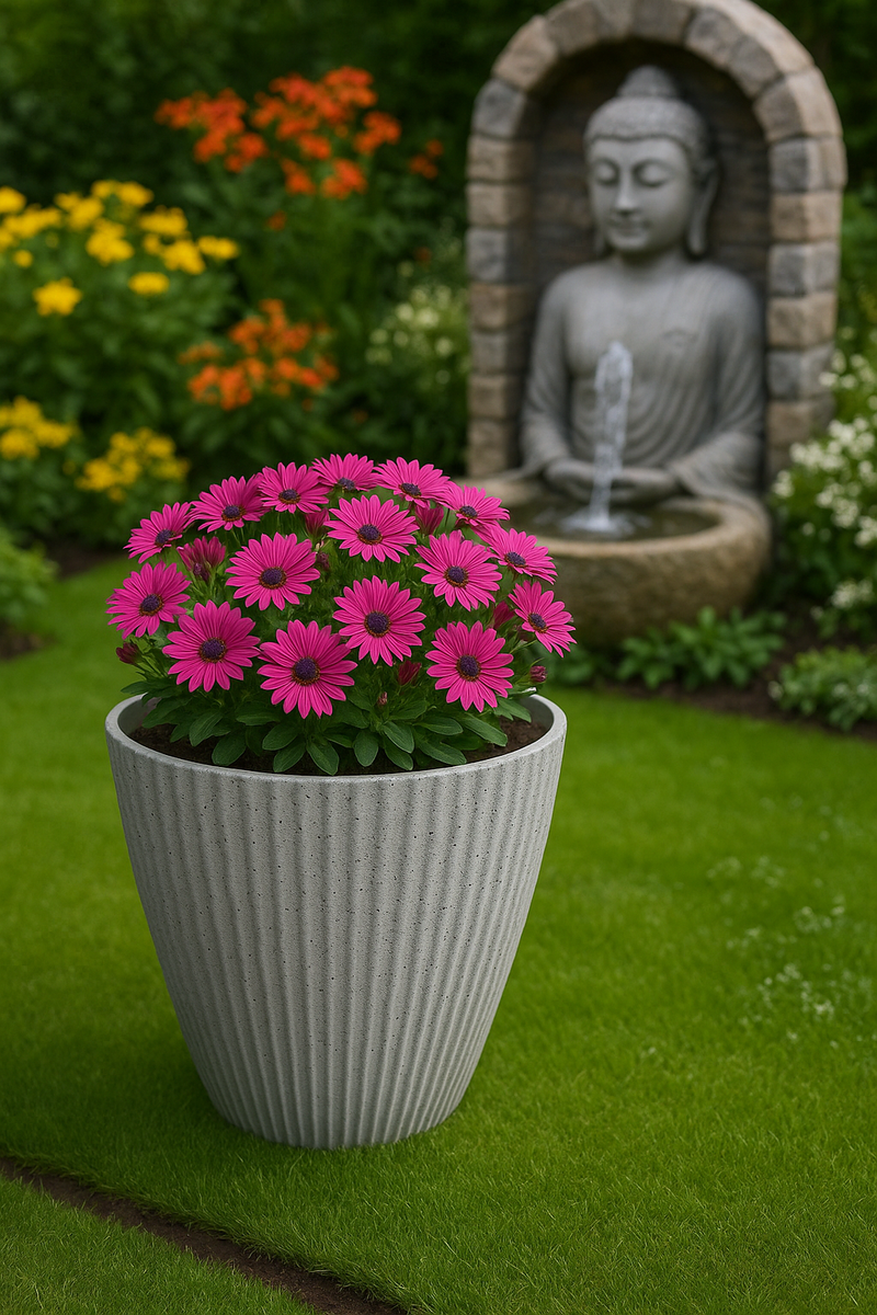 30cm Hampton white coloured flower pot x 2 pots | Marissa's Garden & Gift